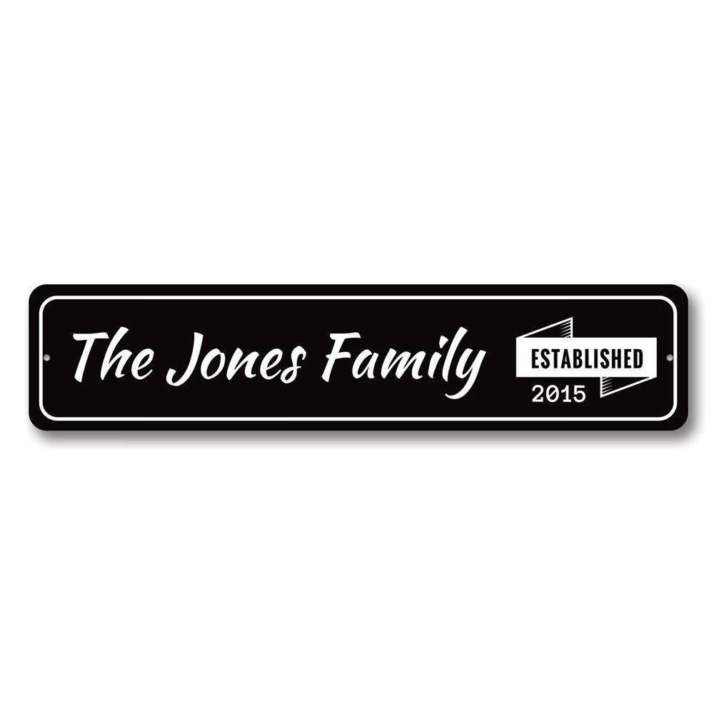 Lizton Sign Shop Inc Family Name Established Custom Aluminum Sign