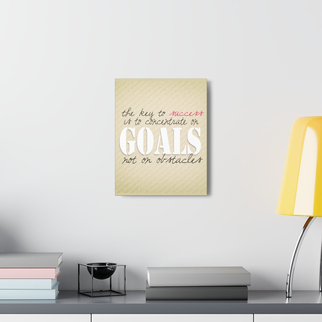 Trinx Inspirational Wall Art Concentrate On Goals Motivation - Wrapped ...