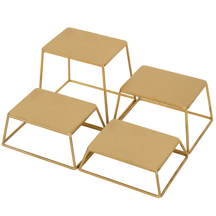 Everly Quinn 4 Piece Metal Food Display Stand & Reviews | Wayfair