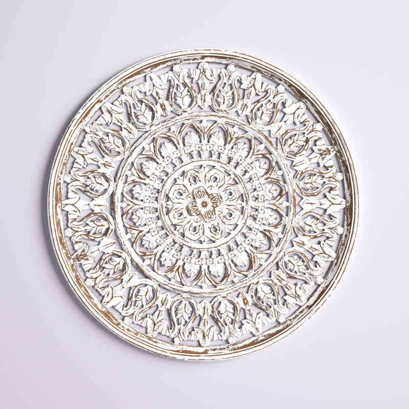 Mistana™ Carved Mandala Round Wall Décor & Reviews | Wayfair