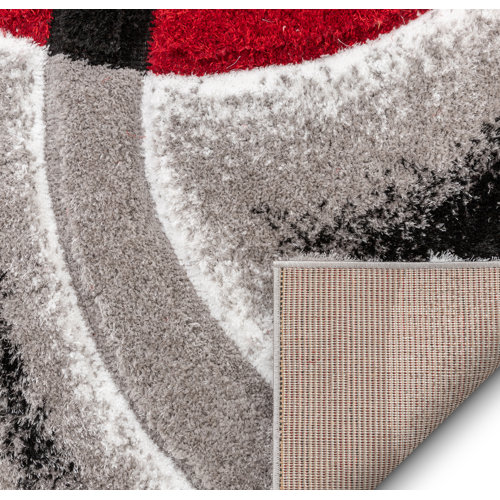 Well Woven San Francisco Performance Red/Black/Gray Rug & Reviews | Wayfair