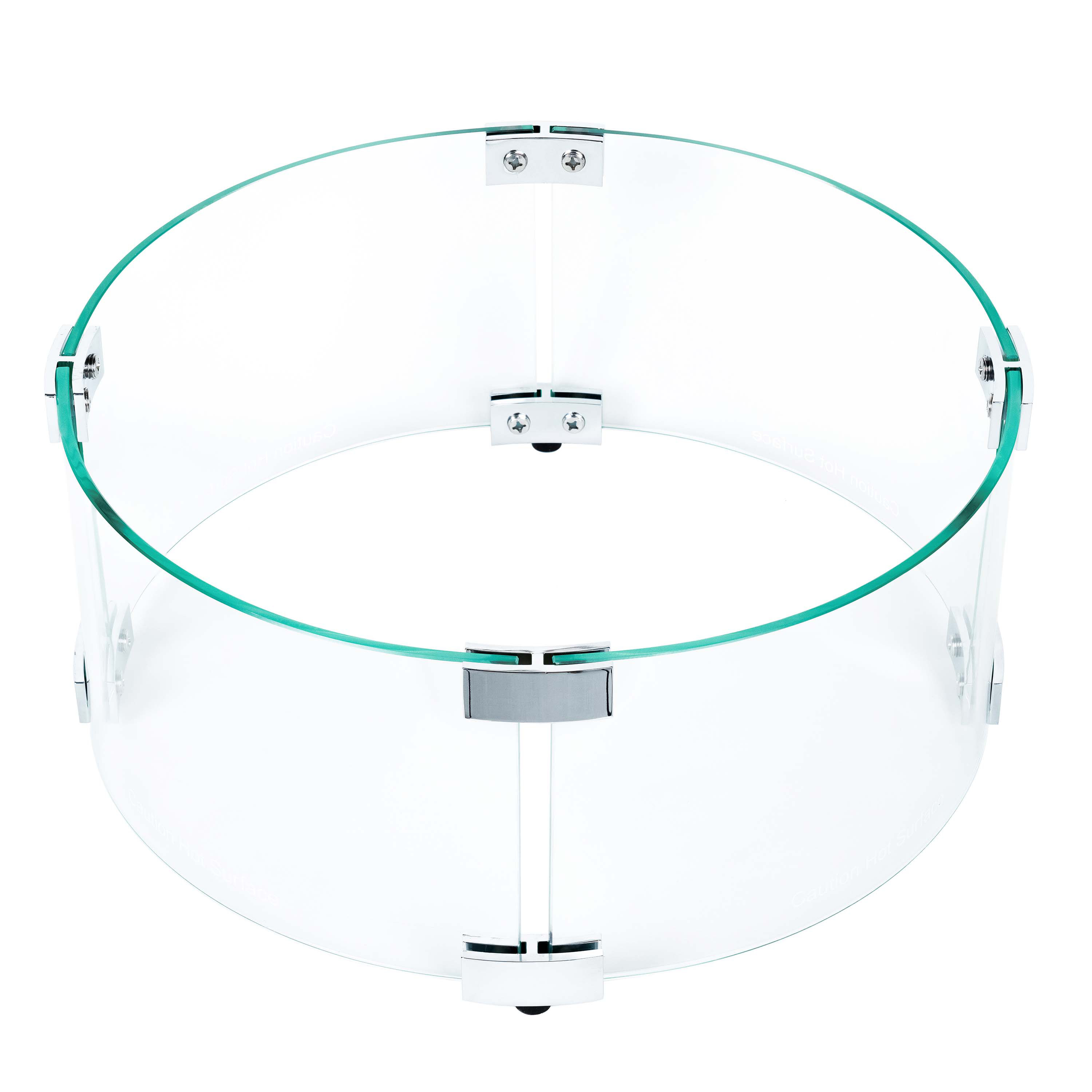 Celestial Fire Glass Round Fire Pit Wind Guard | Wayfair