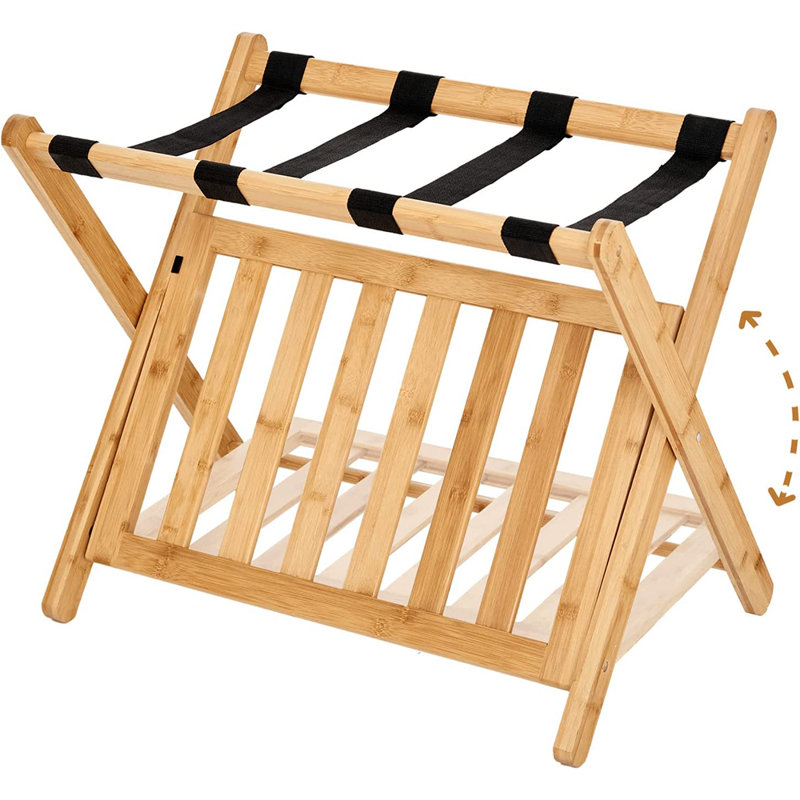 Bamboo Folding Luggage Rack at Sebastian Montefiore blog
