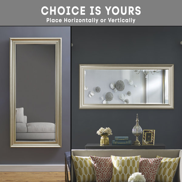 Red Barrel Studio® Duwaine Rectangle Faux Wood Mirror | Wayfair