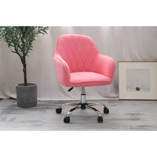 Hot-pink-office-chair | Wayfair