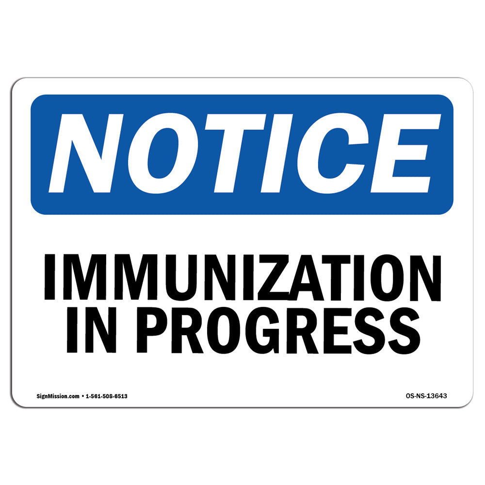 SignMission Immunization In Progress Sign | Wayfair