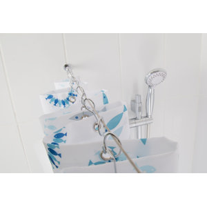 Croydex Wireline 118" Adjustable Straight Tension Shower Curtain Rod ...