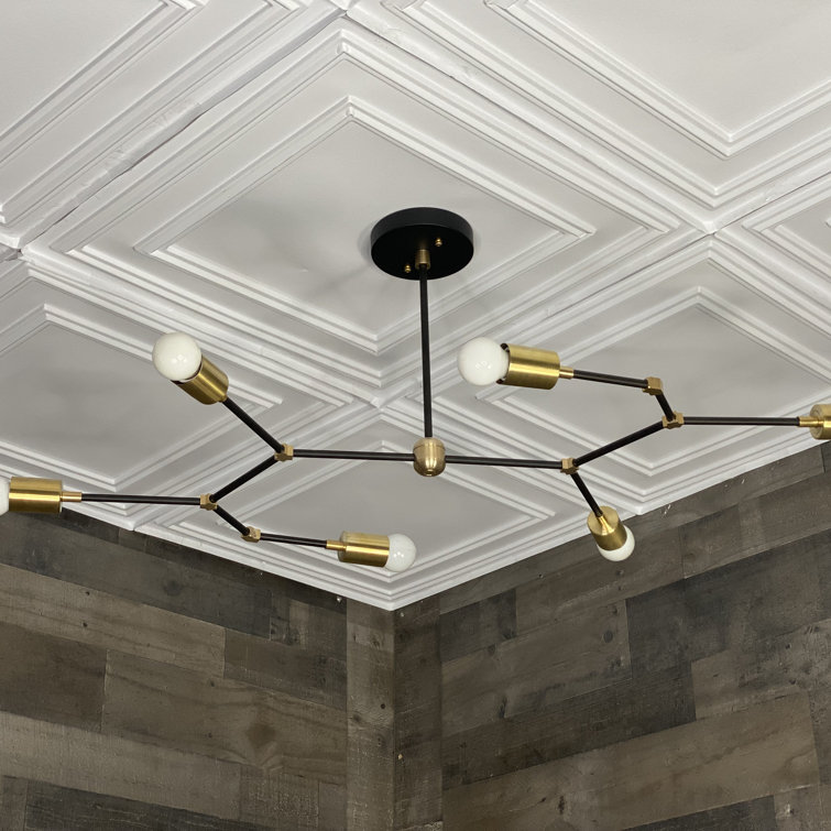 Corrigan Studio® Verdie Modern Chandelier Mid Century Industrial Large ...
