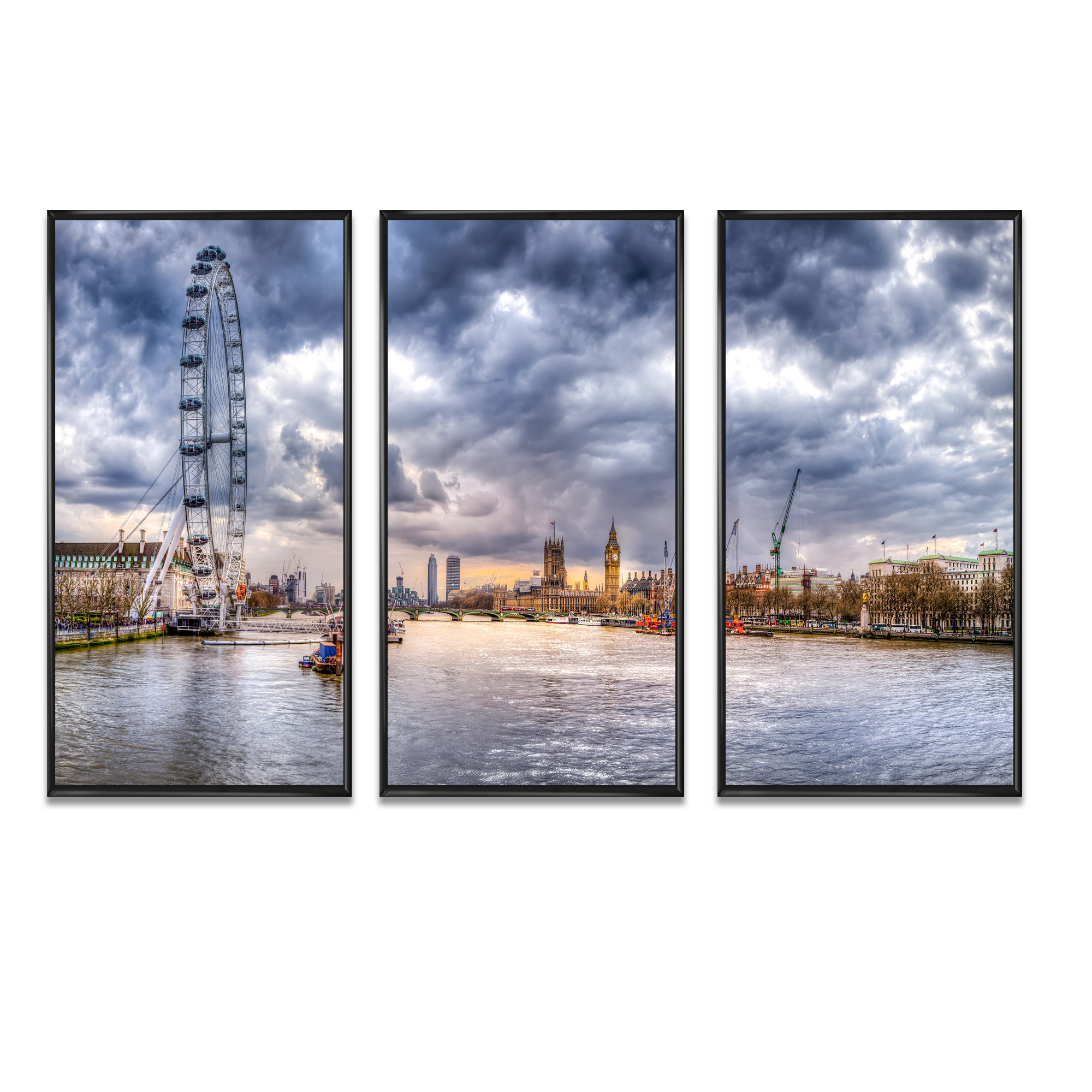 Ebern Designs London Skyline And River Thames London Skyline And River ...