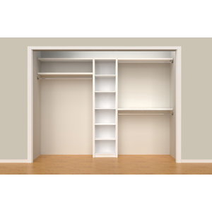 ClosetMaid SpaceCreations 44" W - 115" W Closet System Starter Kit ...