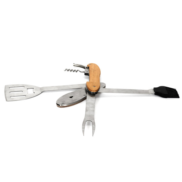 Belfry Kitchen Clarion 4 Piece Grilling Tool Set | Wayfair.co.uk