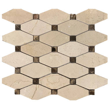 Stone & Tile Shoppe, Inc. Marble Octagon and Dot Mosaic Wall & Floor ...