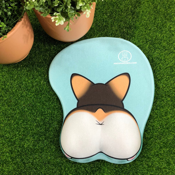 PetOrama 3D Corgi Butt Mouse Pad ( 3 Colors) | Wayfair
