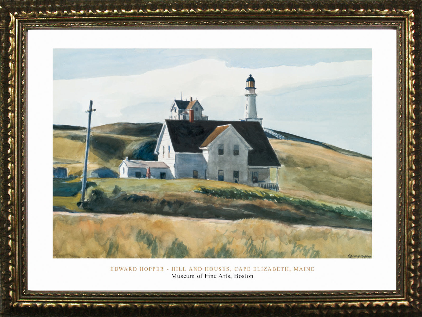 Vault W Artwork Museum Masters Edward Hopper - Picture Frame Graphic ...