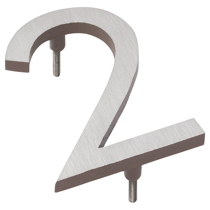 Montague Metal Products 8 in. Floating Mount House Number & Reviews ...