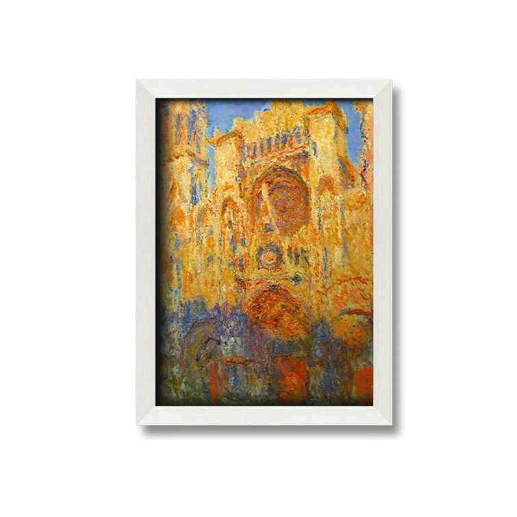 Ophelia & Co. Claude Monet Rouen Cathedral Facade At Sunset - Single ...