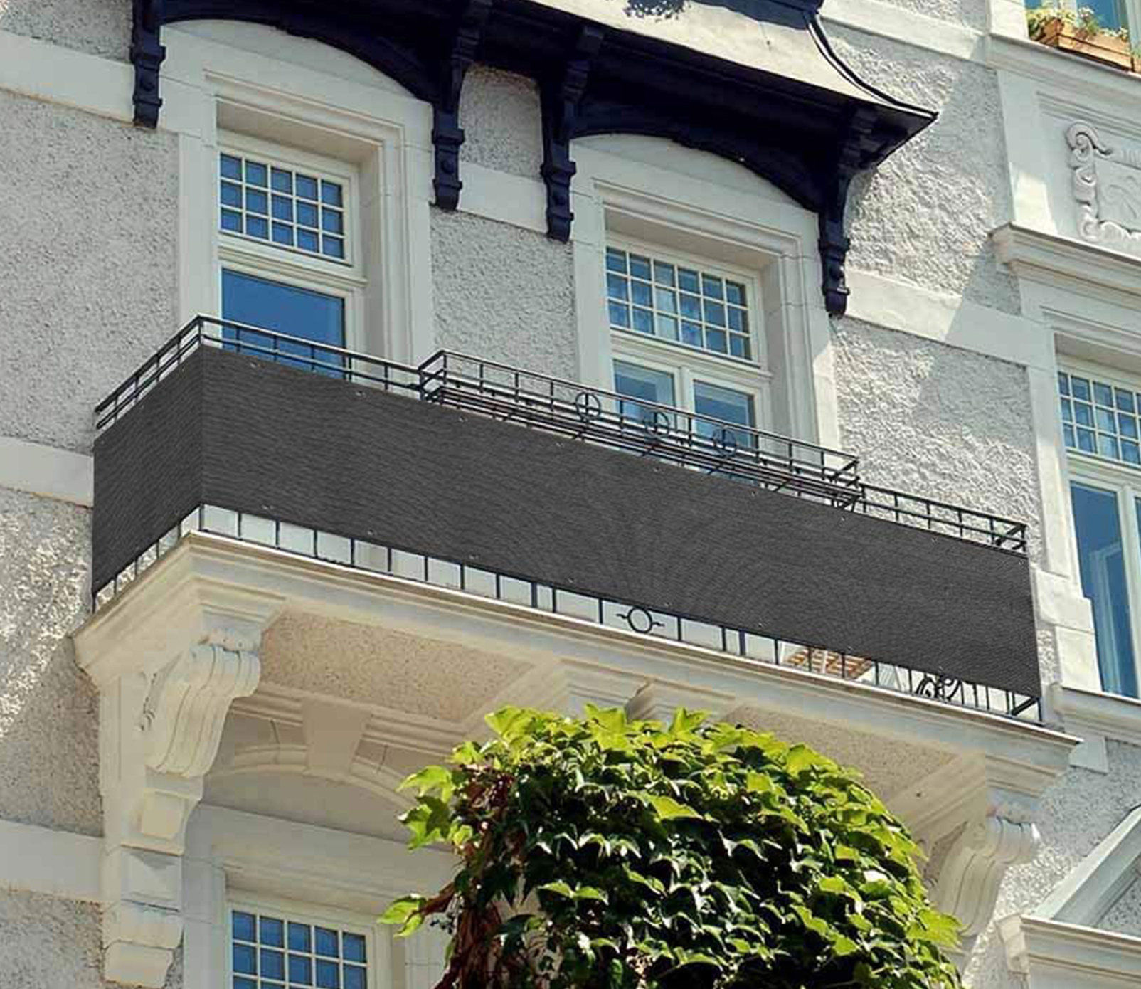 iHcasadécor Privacy Balcony Cover (Black) & Reviews | Wayfair