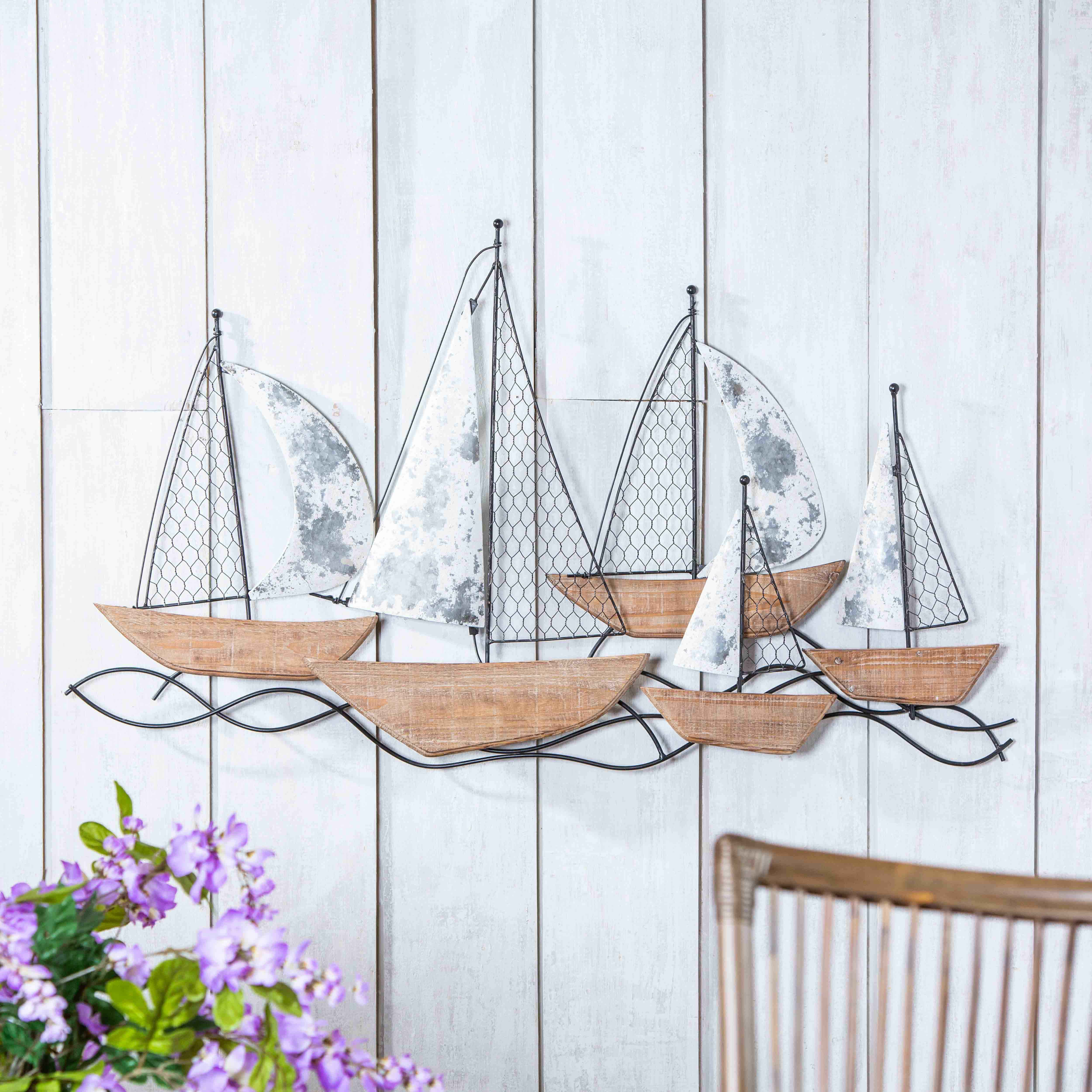 Longshore Tides Wire Sailboat Wall Décor | Wayfair