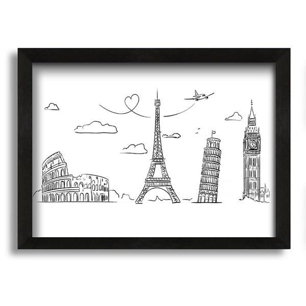 ClassicLiving Famous Citys Of The Europe 2 - Picture Frame Graphic Art ...