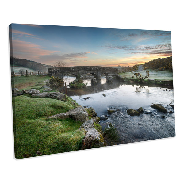 Latitude Run Bellever Bridge Dartmoor Devon - Wrapped Canvas | Wayfair ...