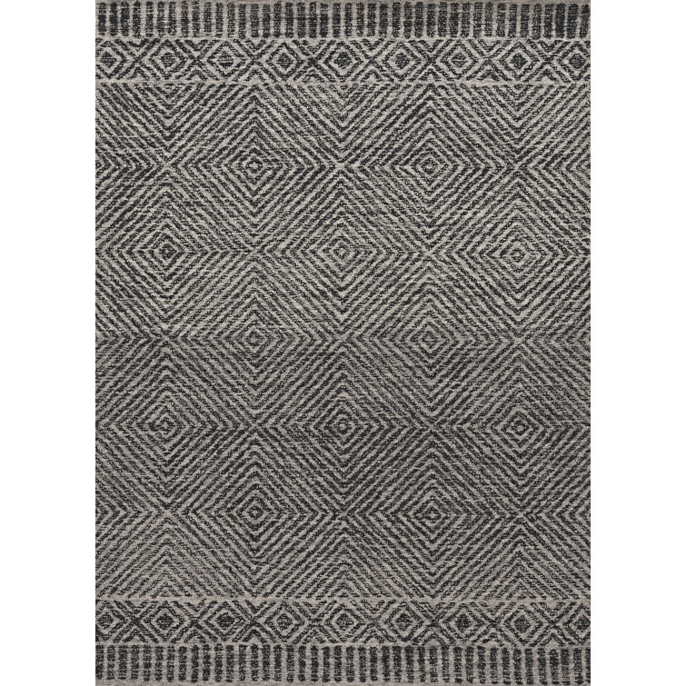 Union Rustic Aijah Handmade Tufted Wool Gray Rug & Reviews | Wayfair
