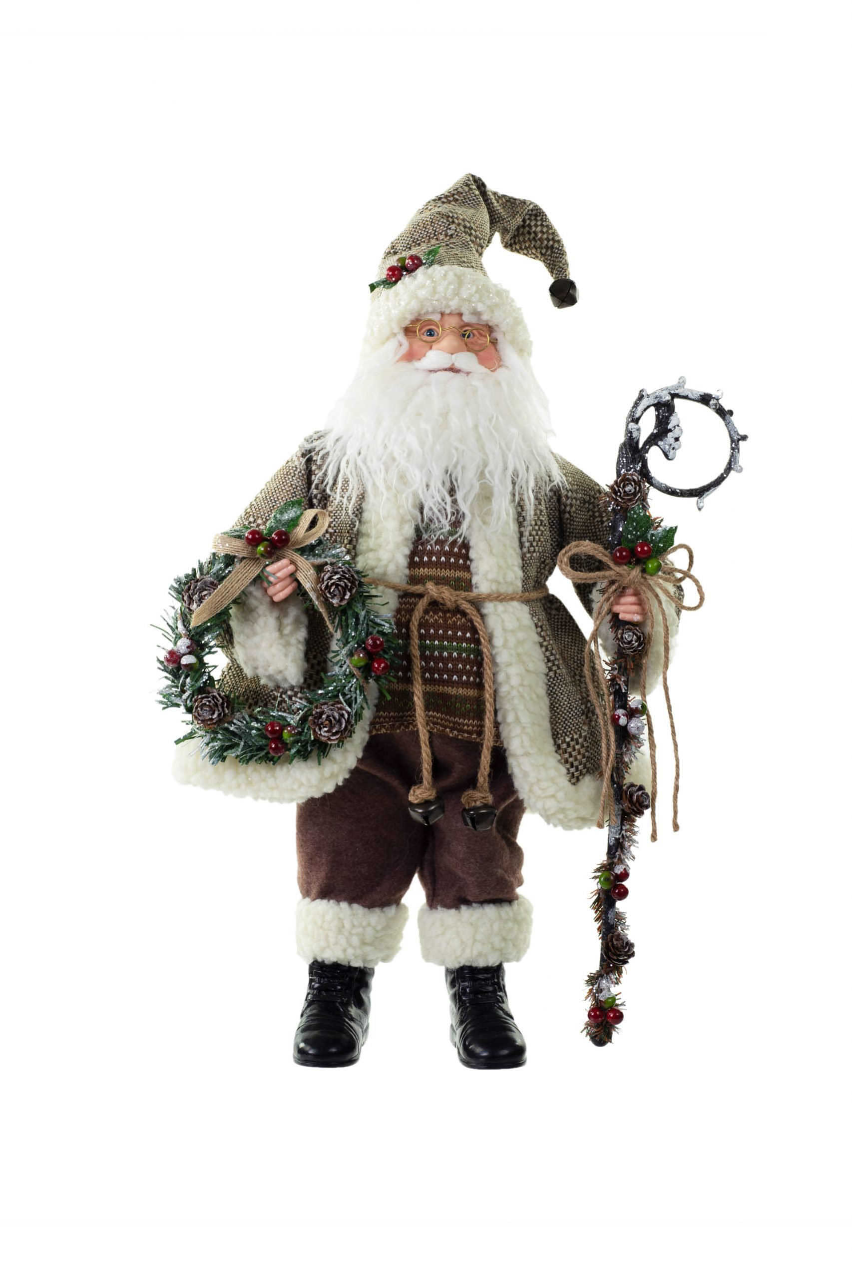 The Holiday Aisle® Standing Rustic Santa Claus | Wayfair