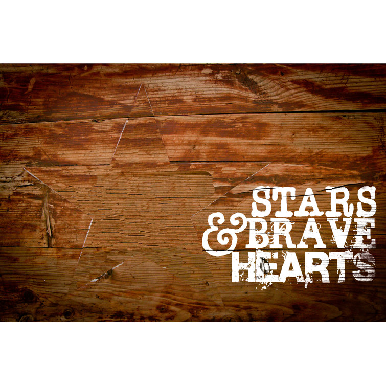 Maturi Stars And Brave Hearts Wood Star | Wayfair.co.uk