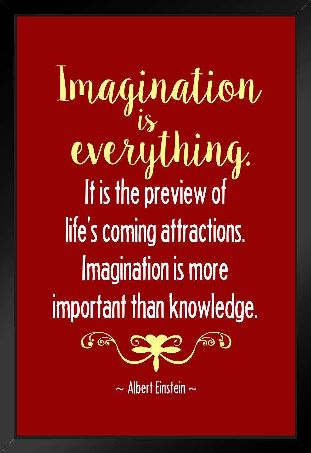 Trinx Albert Einstein Imagination Is Everything Lifes Coming ...