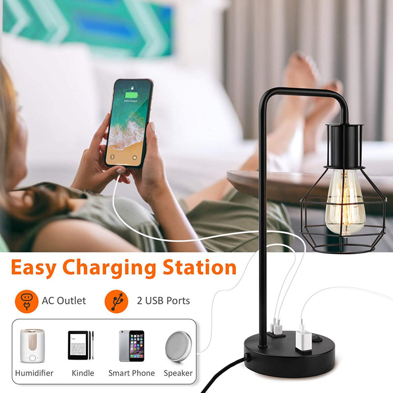 17 Stories Metal USB Desk Lamp & Reviews | Wayfair