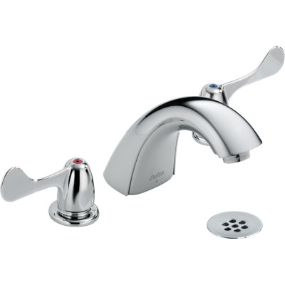 Delta Widespread Faucet 2-handle Bathroom Faucet with Drain Assembly ...