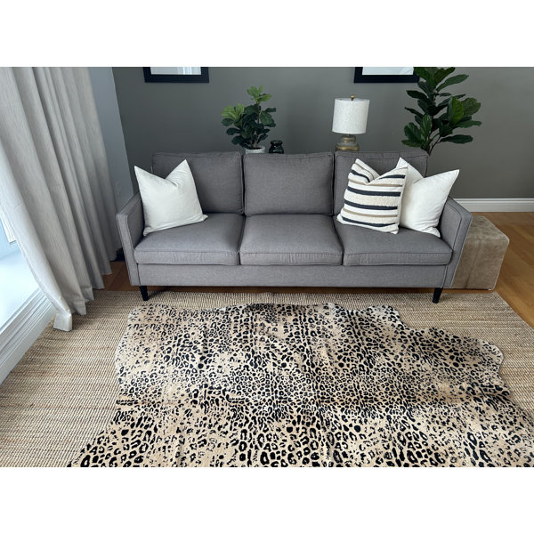 Everly Quinn Vintage Style Leopard Print Cowhide Rug | Wayfair