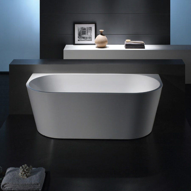 A&E Bath and Shower 59'' x 29.5'' Corner Soaking Acrylic Bathtub | Wayfair