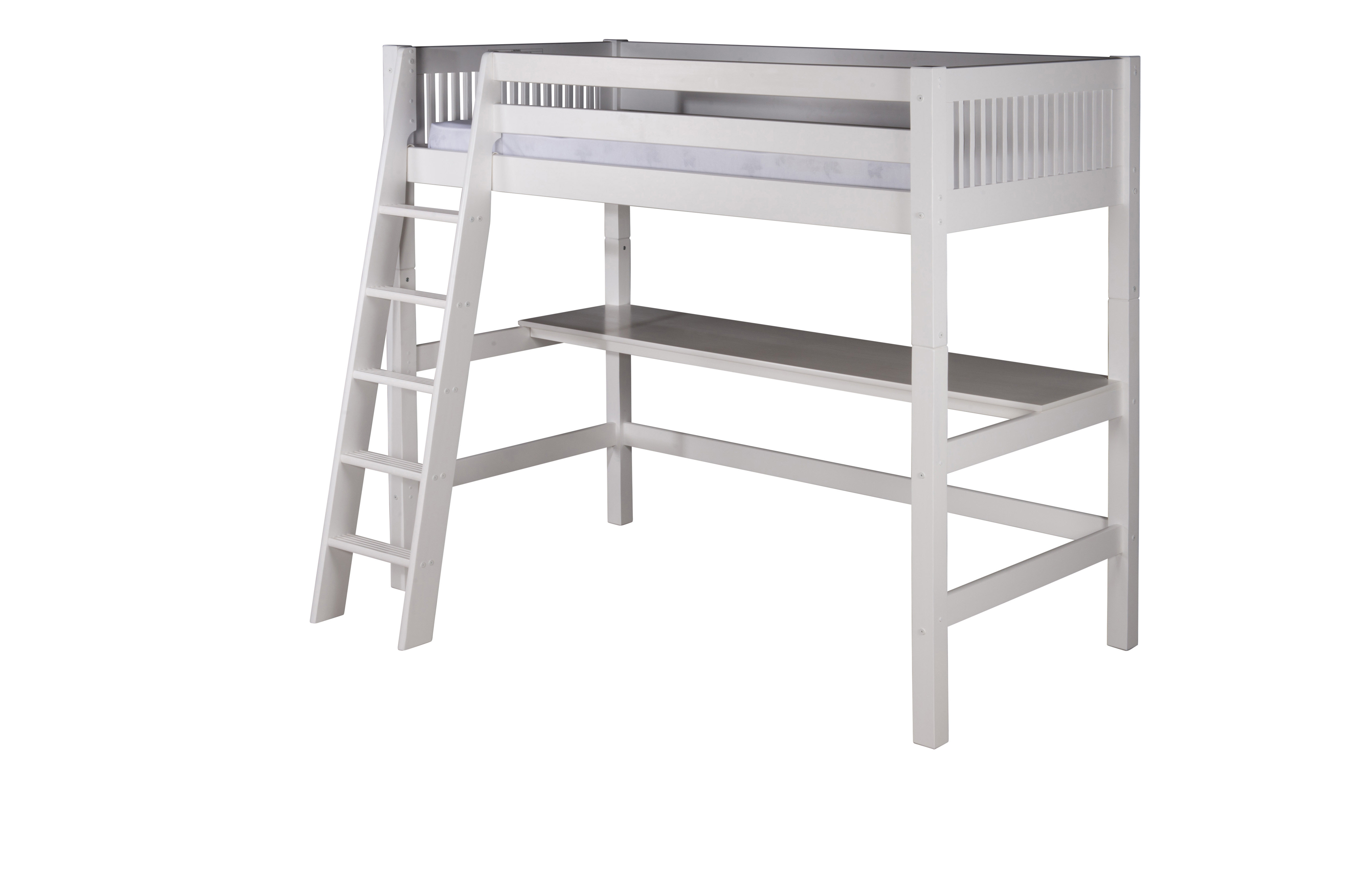 Harriet Bee Friedemar Twin Solid Wood Platforms Loft Bed by Harriet Bee ...