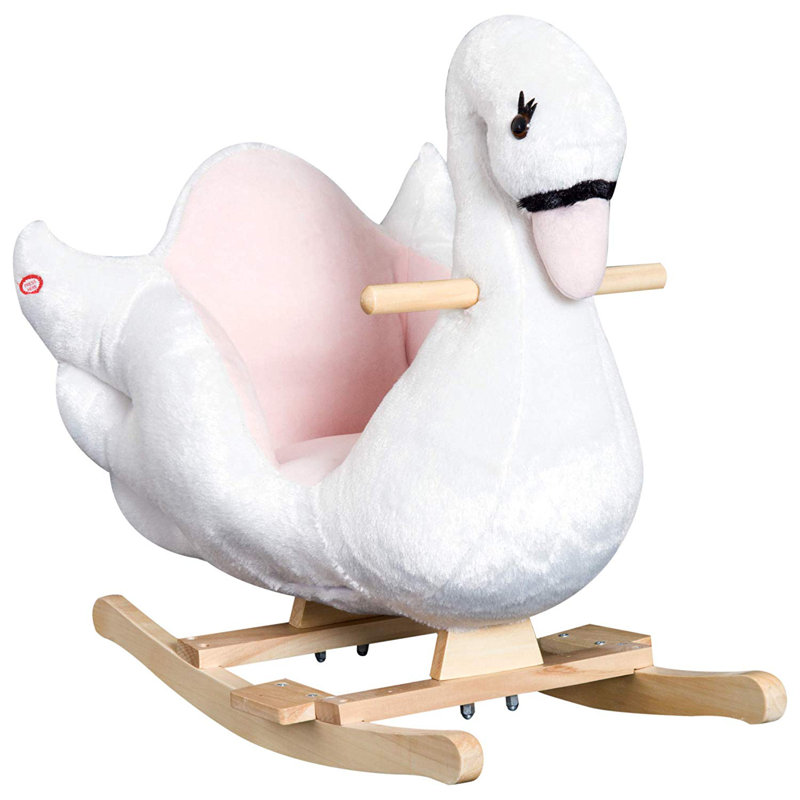 Qaba Kids Plush Toy Swan Style Rocker & Reviews | Wayfair