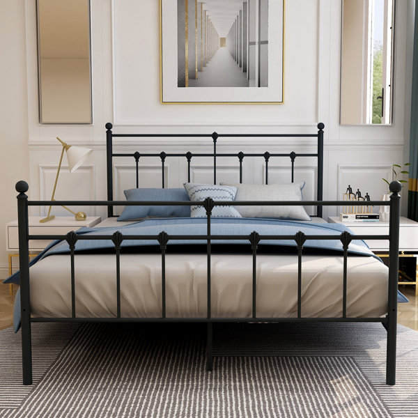 Red Barrel Studio® Rollegem Metal Bed & Reviews | Wayfair