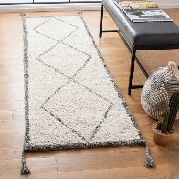 Union Rustic Powell Handmade Flatweave Wool Beige Rug | Wayfair