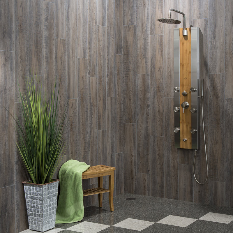 Palisade Plank Tile Shower and Tub Surround Kit | Wayfair