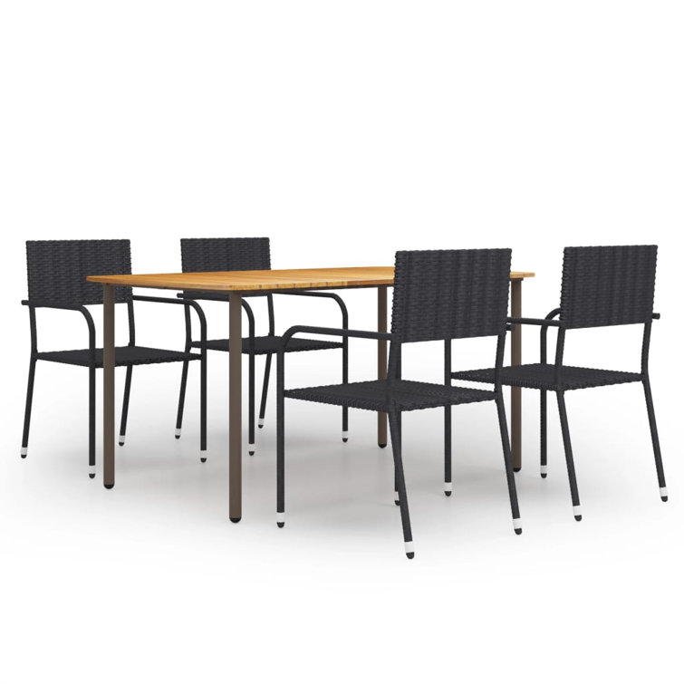 ClassicLiving Rectangular 4 - Person 150cm Long Dining Set | Wayfair.co.uk