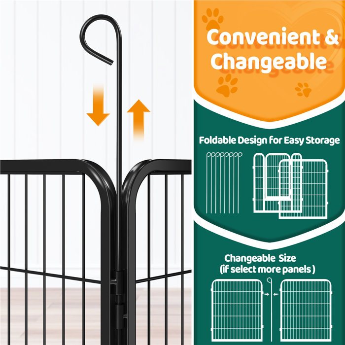 Yaheetech Metal Dog Pen | Wayfair