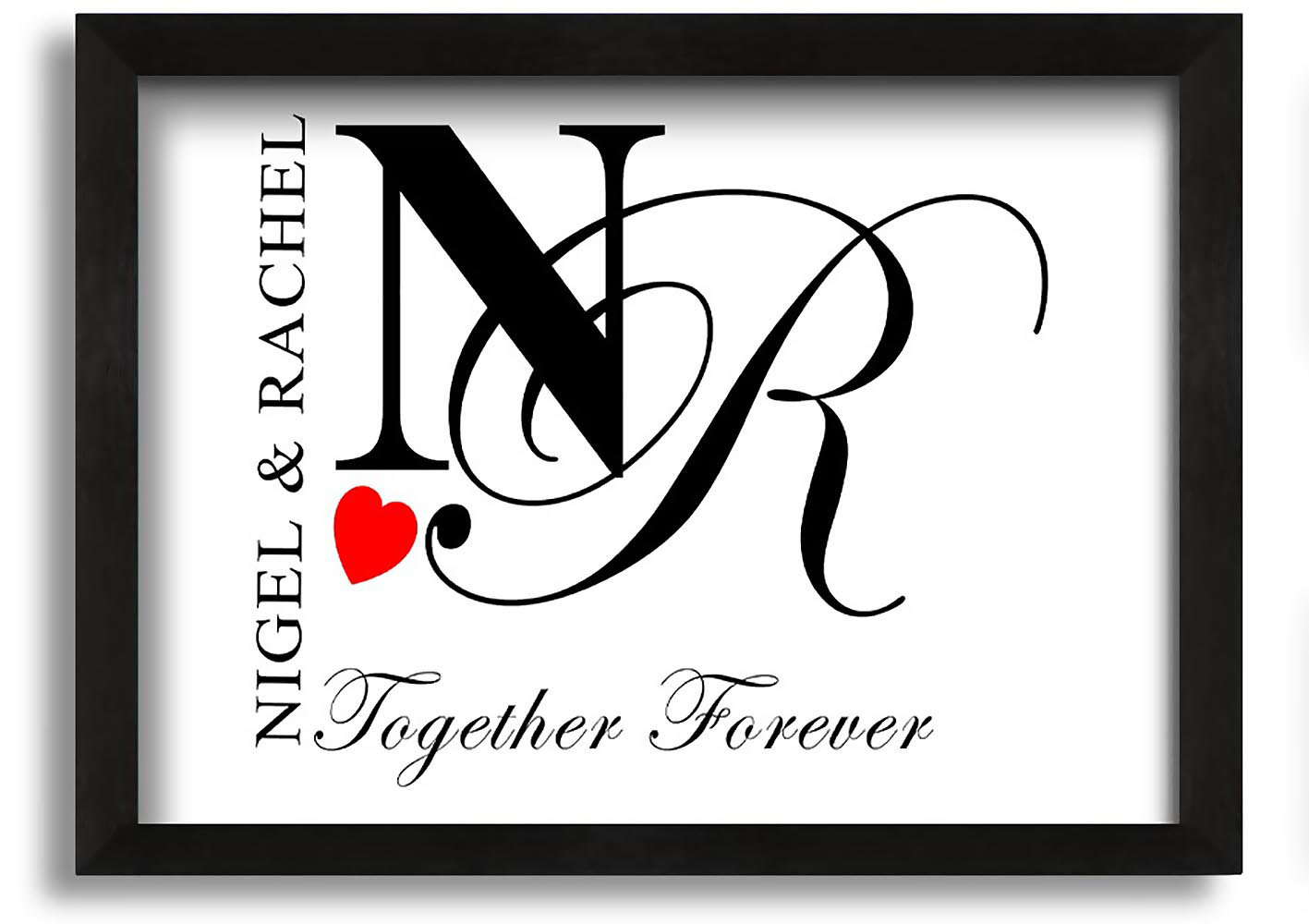 Ivy Bronx Your Names And Initials Together Forever | Wayfair.co.uk