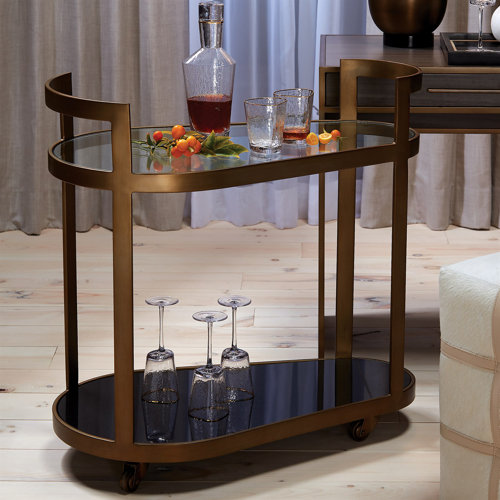 Global Views Hammered DOF Glass-Clear w/Gold Rim | Wayfair