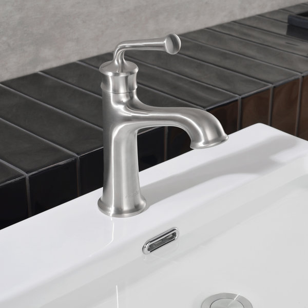 NEWATER Single Hole Faucet Single-handle Bathroom Faucet with Drain ...