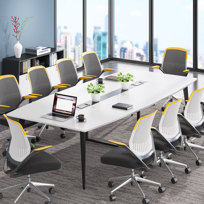 Inbox Zero Billey Rectangular Conference Table & Reviews | Wayfair