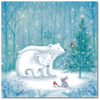 The Holiday Aisle® Polar Bear Christmas - Unframed Graphic Art on ...