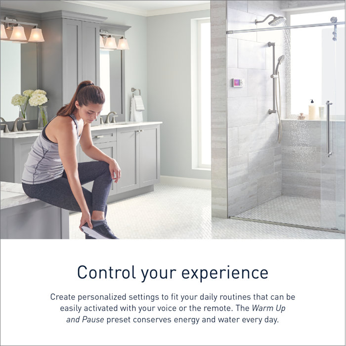 Moen Smart Shower 2-Outlet Digital Shower Controller for Thermostatic ...