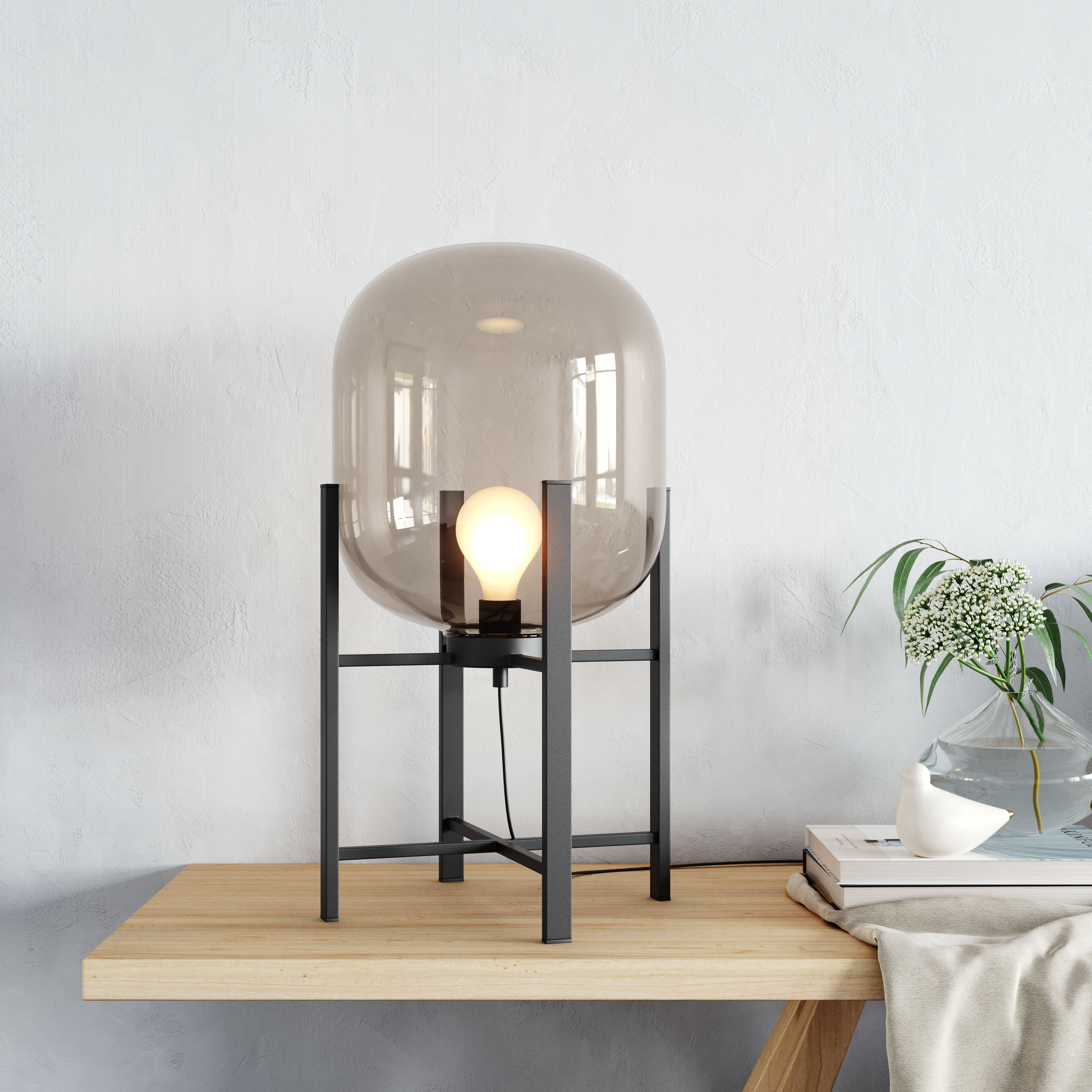 17 Stories Matton Glass Novelty Lamp | Wayfair