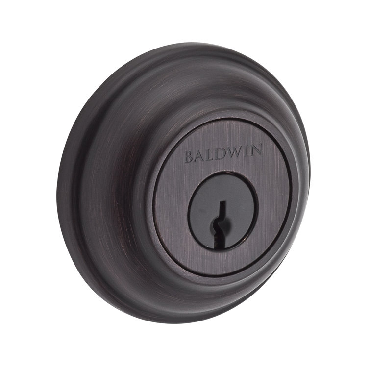 Baldwin Traditional Round Single Cylinder Deadbolt with Smartkey ...