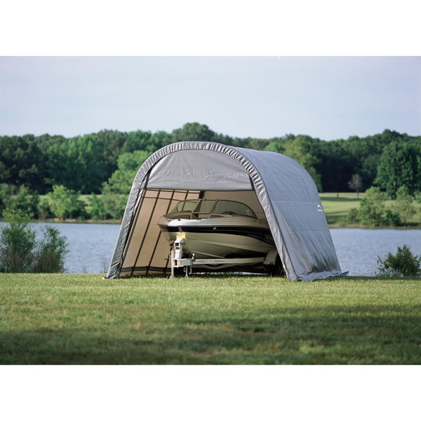 ShelterLogic Round Style Shelter, Green Cover & Reviews | Wayfair