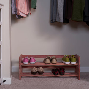 Rebrilliant 2-Tier 6 Pair Stackable Shoe Rack & Reviews | Wayfair