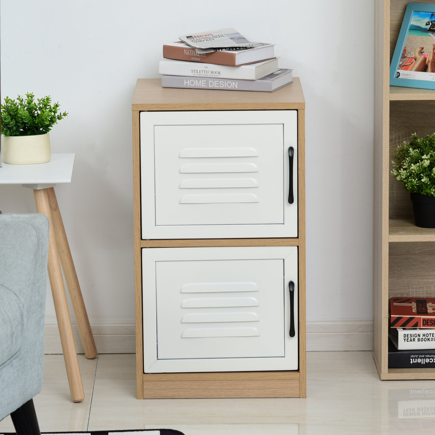 Ebern Designs 2-Tier File Cabinet Home Office Storage Cabinet Storage ...